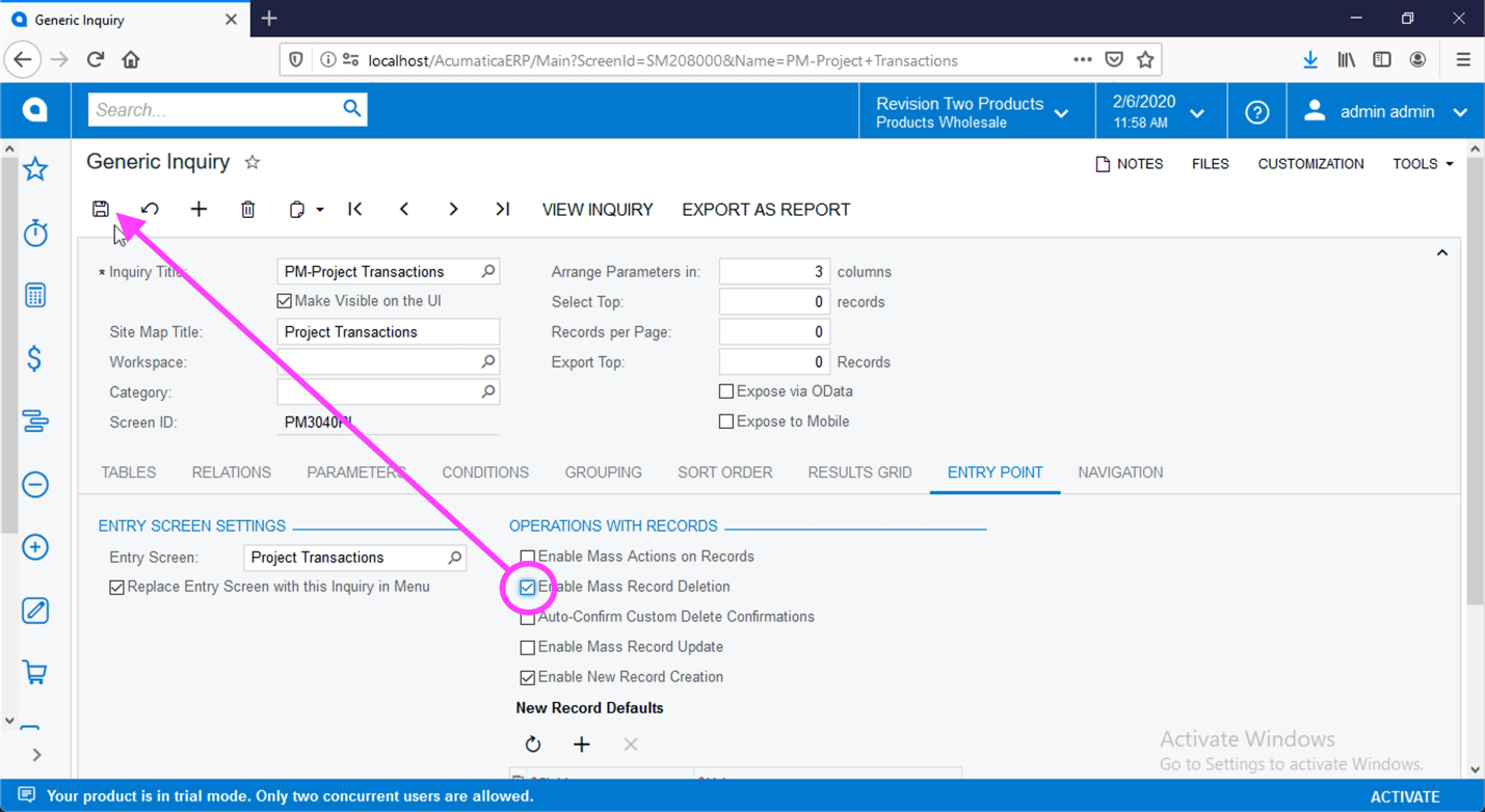 Acumatica Tips & Tricks: How to Enable Mass Delete Records – NexVue ... Acumatica Tips & Tricks: How to Enable Mass Delete Records – NexVue ...